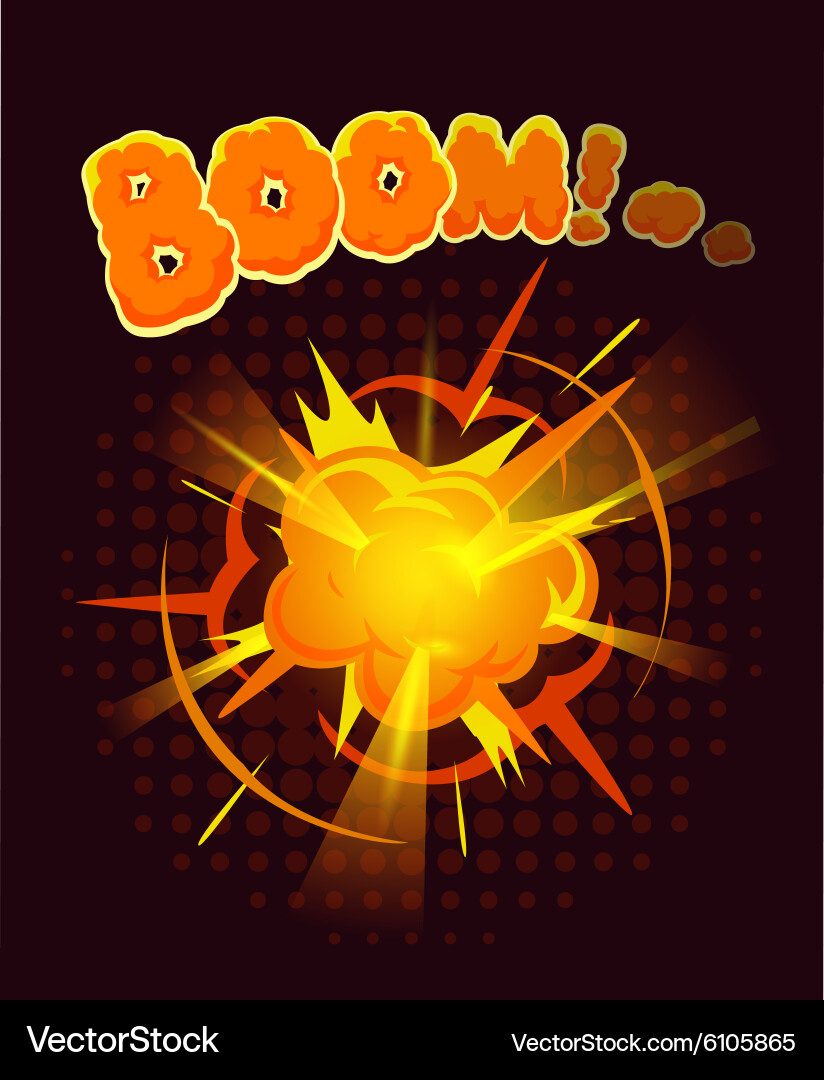Big cool explosion background Royalty Free Vector Image