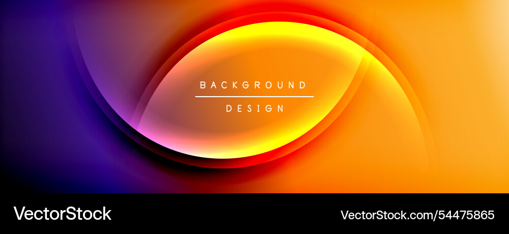 Bright rainbow style color gradient with curve Vector Image