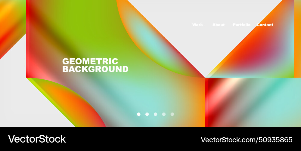 Colorful gradients with abstract geometric shapes Vector Image