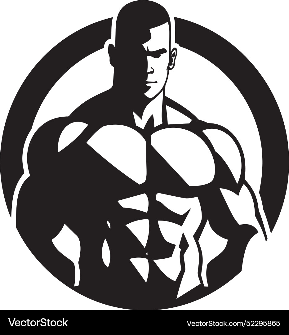 Dynamic definition bold muscle impact Royalty Free Vector