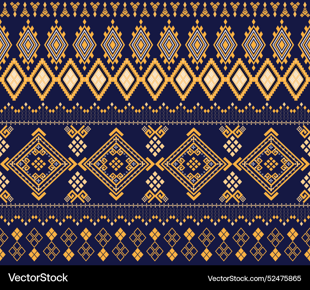 Native fabric and carpet featuring geometric Vector Image