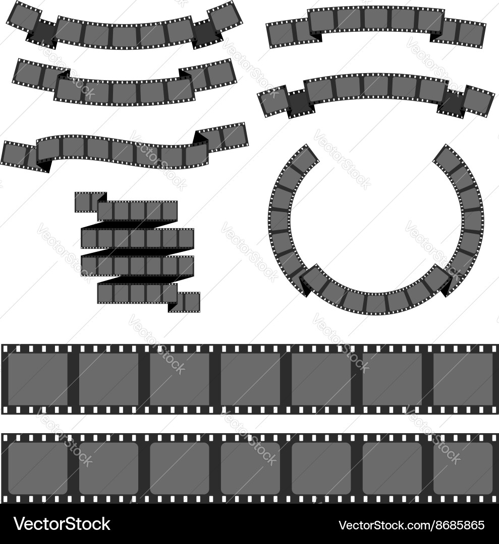 Negative filmstrip media Royalty Free Vector Image