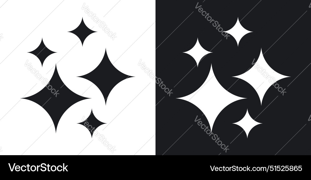 Sparkles icon Royalty Free Vector Image - VectorStock