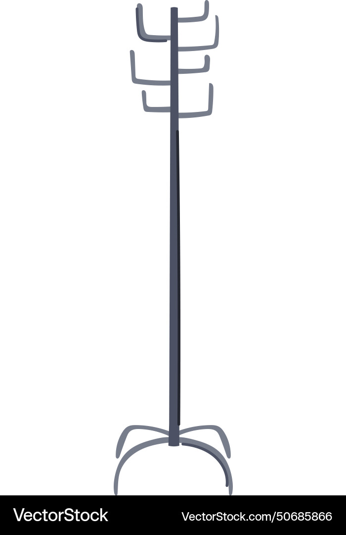 Cabinet coat rack cartoon Royalty Free Vector Image