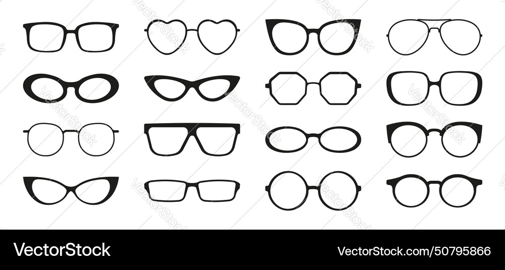 Eyeglasses frames Royalty Free Vector Image - VectorStock