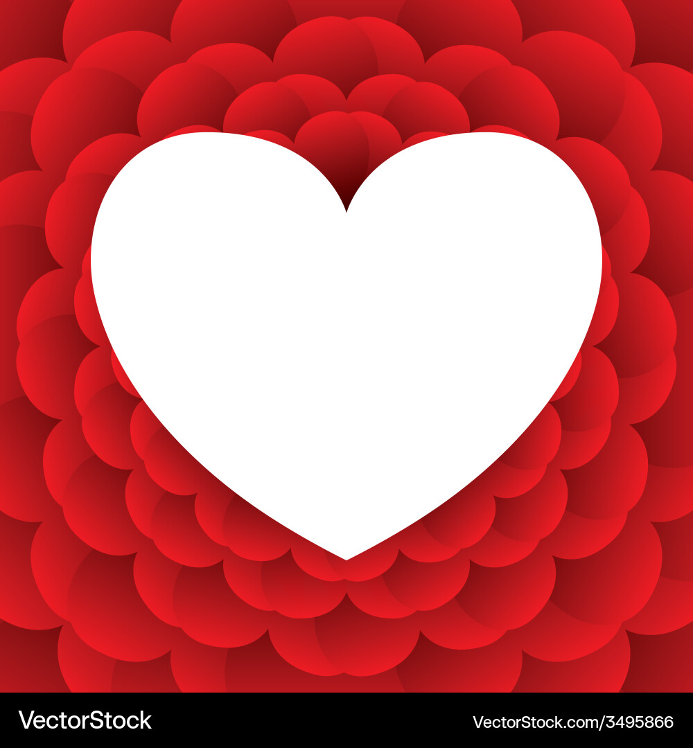 Heart shape background Royalty Free Vector Image