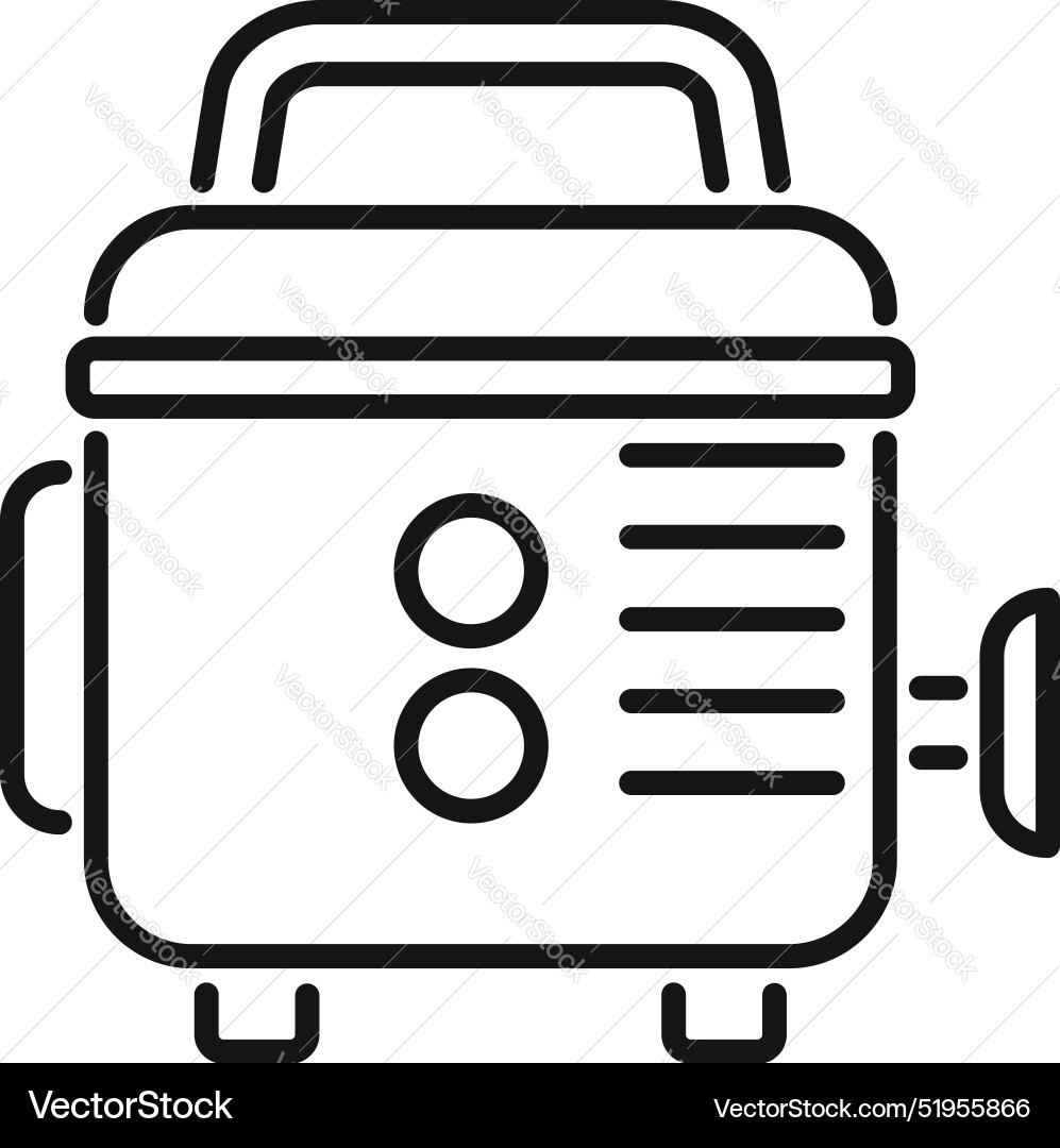 Portable power generator providing electricity Vector Image