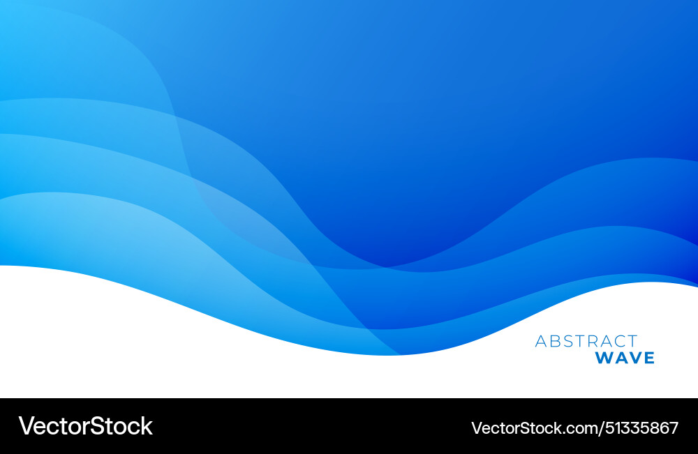 Abstract blue wave shape curry and smooth Vector Image