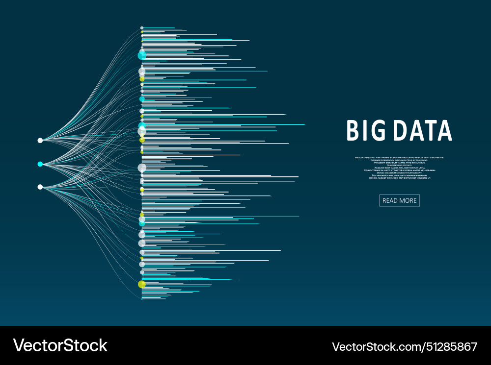Abstract infographics visualization Royalty Free Vector
