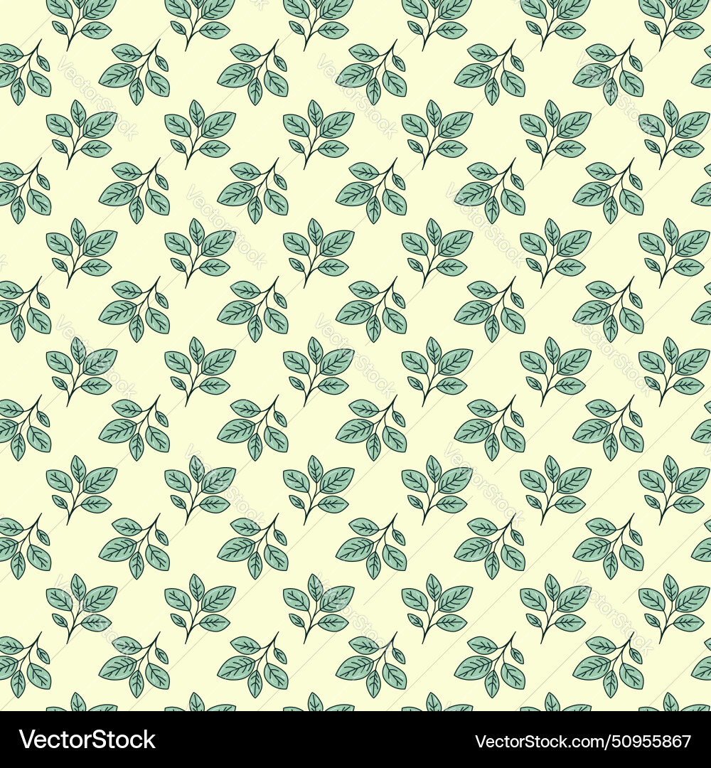 Hand drawn floral pattern design simple ornament Vector Image