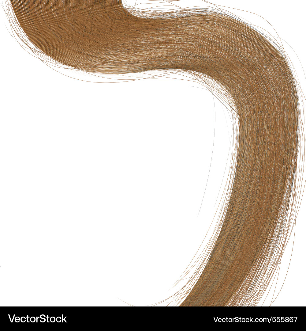 Long hair Royalty Free Vector Image - VectorStock