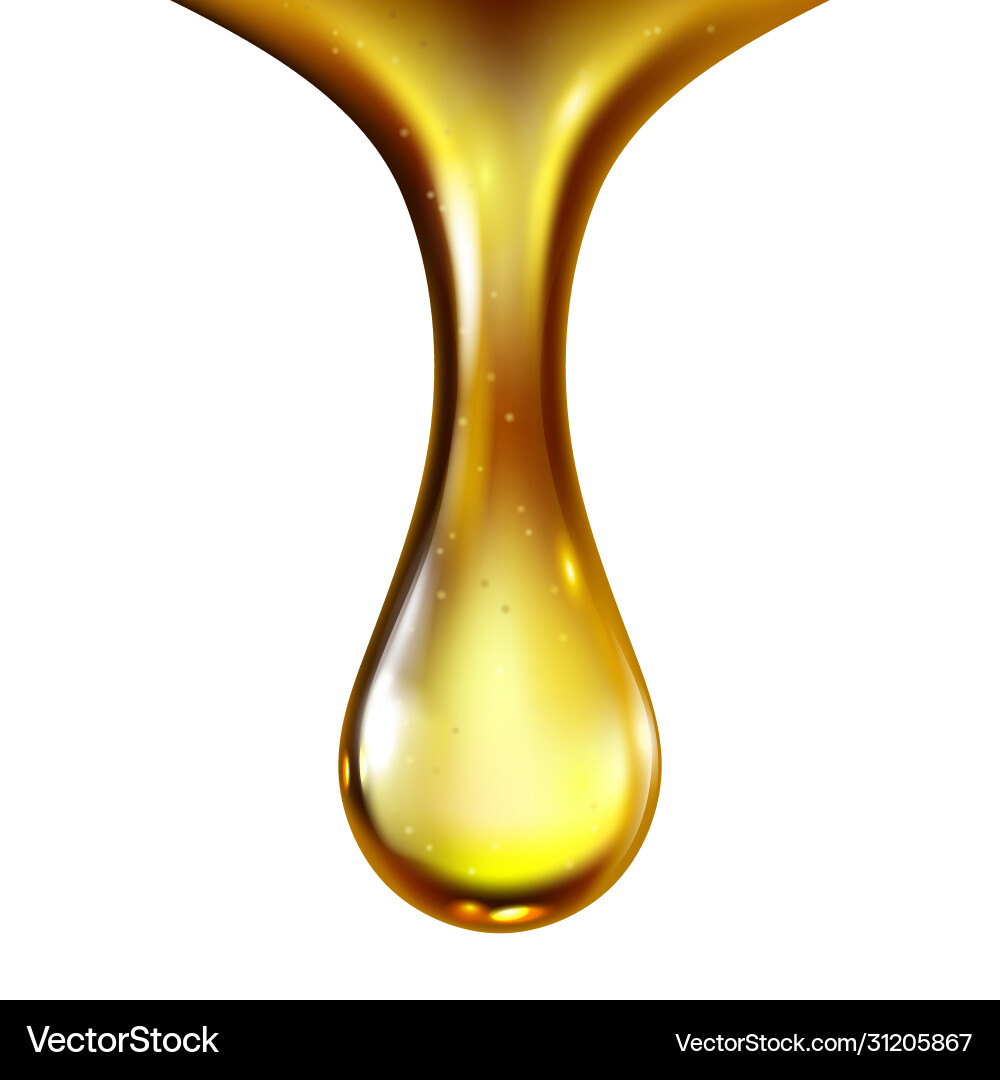 Oil drop petroleum engine lubricant liquid Vector Image