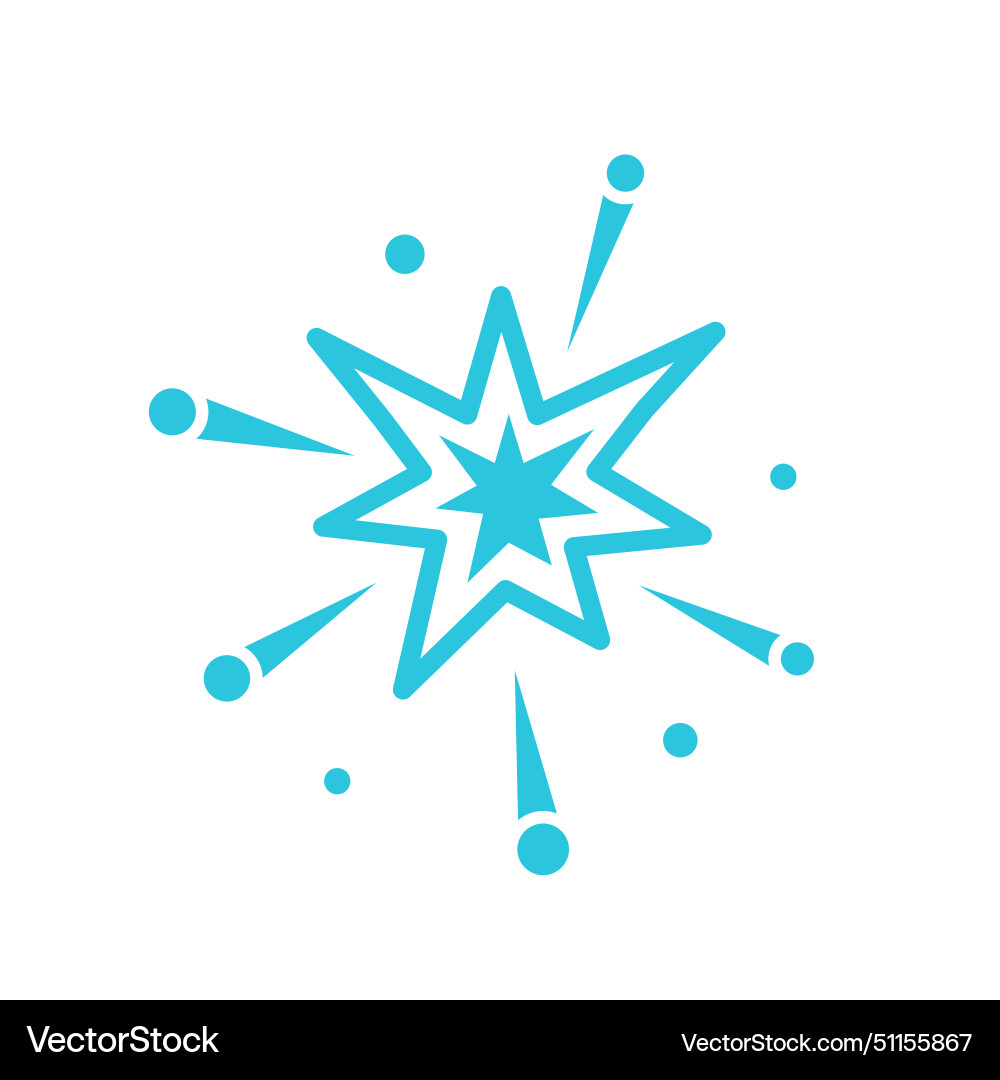 Universe big bang icon isolated on white Vector Image