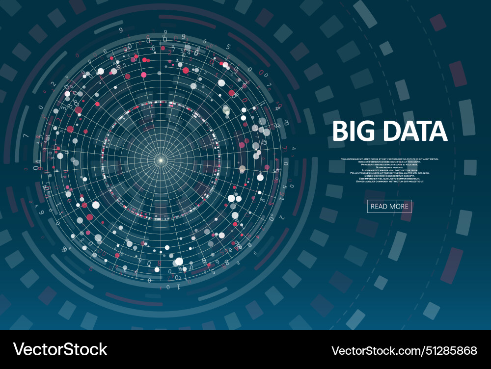 Abstract big data visualization Royalty Free Vector Image Abstract big data visualization Royalty Free Vector Image