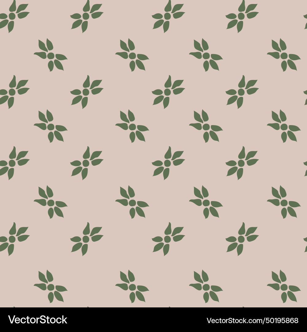 Simple minimalist floral composition motif Vector Image