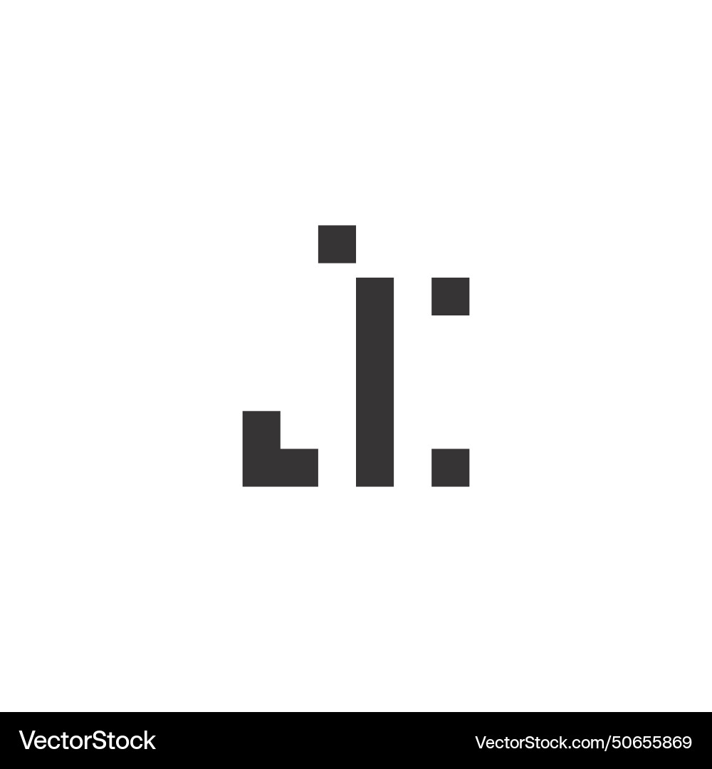 Alphabet Initials Logo Cj Jc C And J Royalty Free Vector