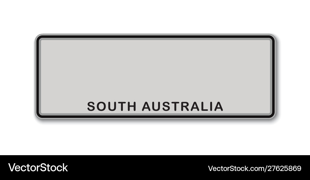 Auto Nummer Platte Lizenzfreies Vektorbild - VectorStock