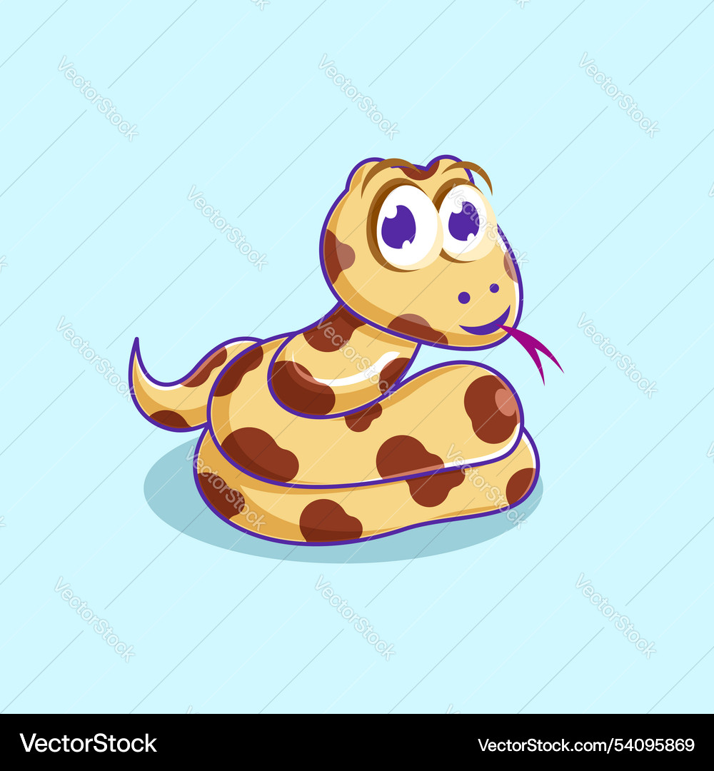 Cartoon snake Royalty Free Vector Image - VectorStock