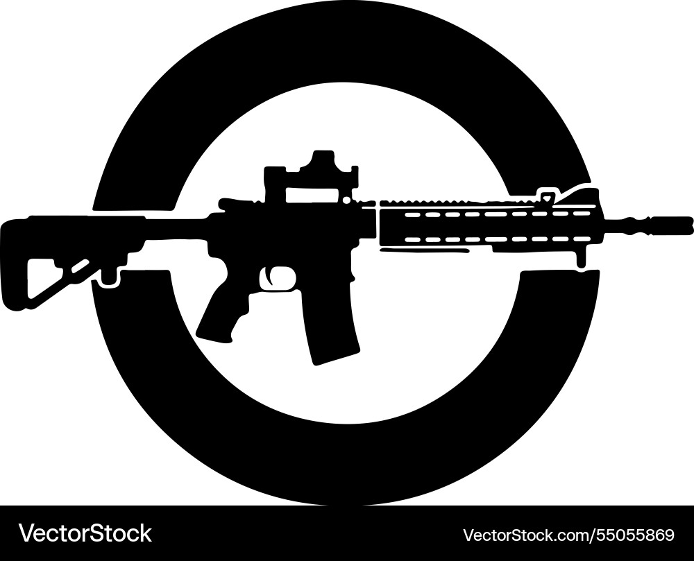 Firearm Rifle Collection Royalty Free Vector Image