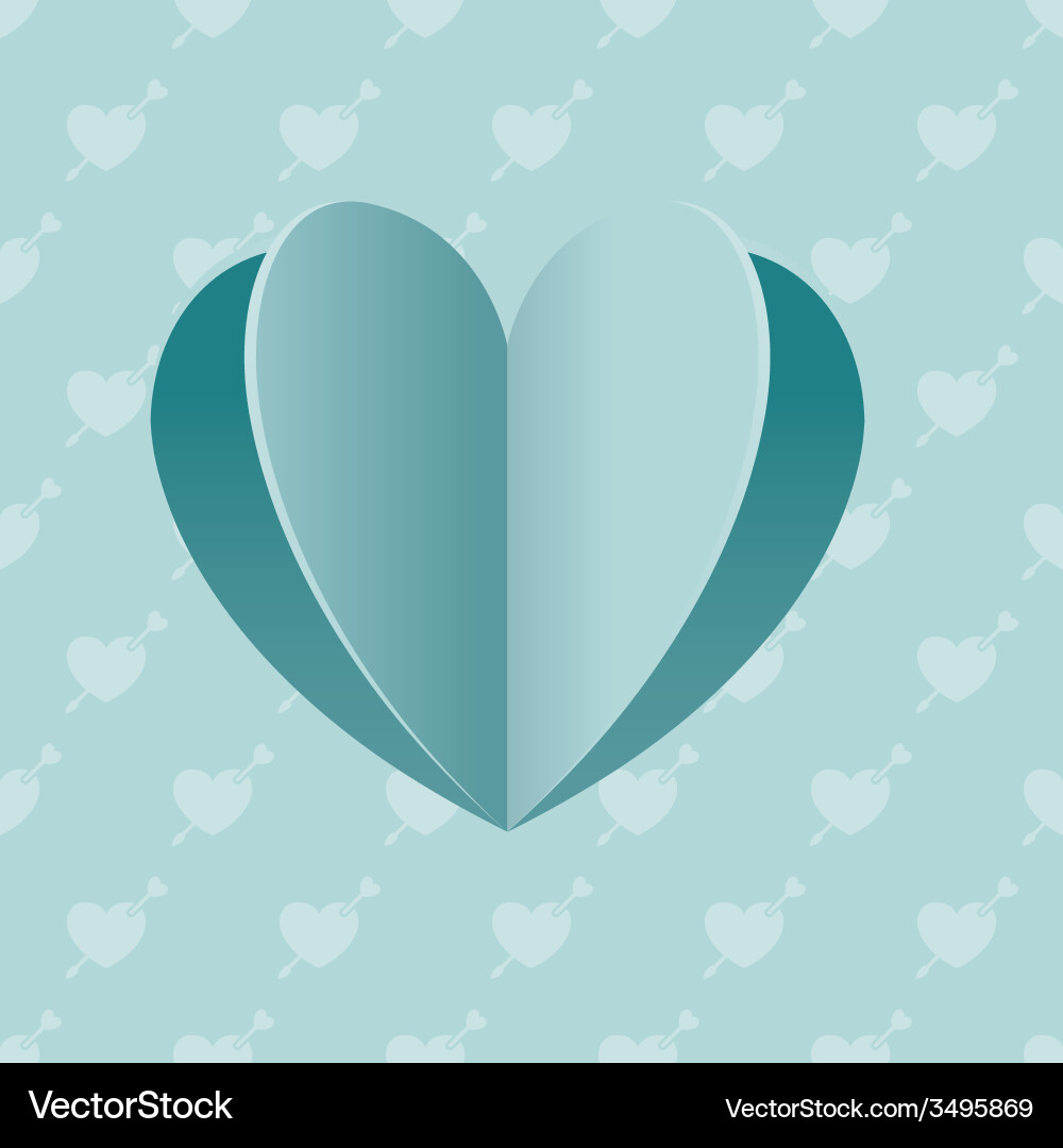 Heart shape background Royalty Free Vector Image