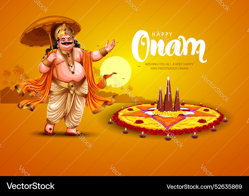 Onam Festival Celebration Royalty Free Vector Image
