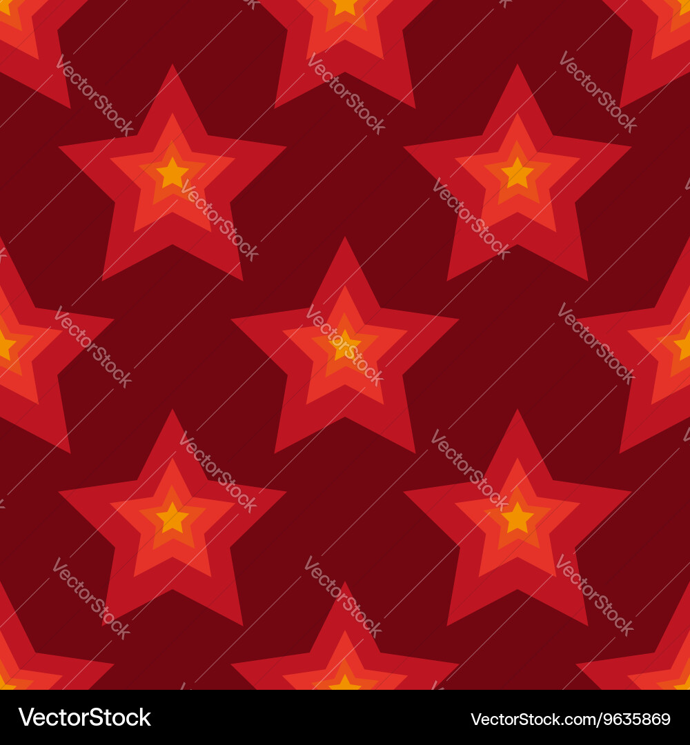 Seamless red stars background Royalty Free Vector Image
