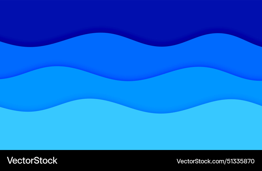 Abstract blue wavy flow and stripe layout Vector Image