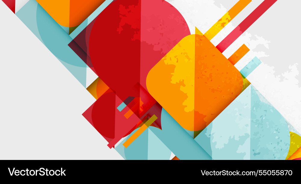 Grainy texture geometric abstract background Vector Image