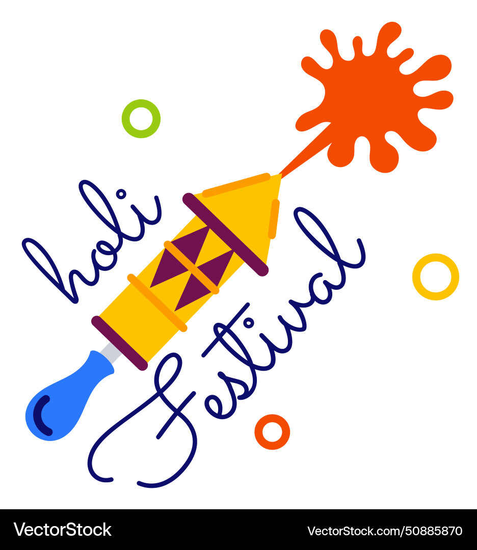 Holi festival Royalty Free Vector Image - VectorStock