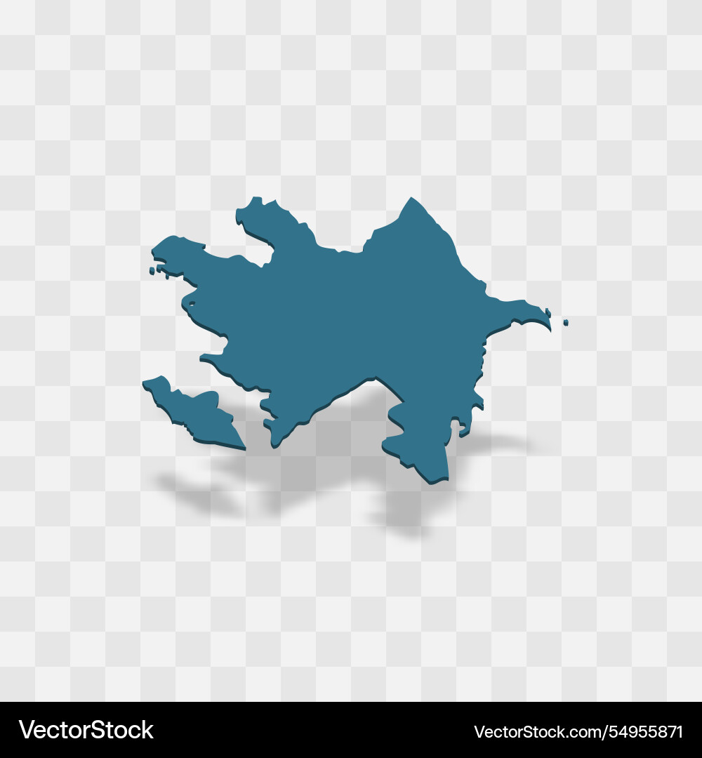 Azerbaijan silhouette Royalty Free Vector Image