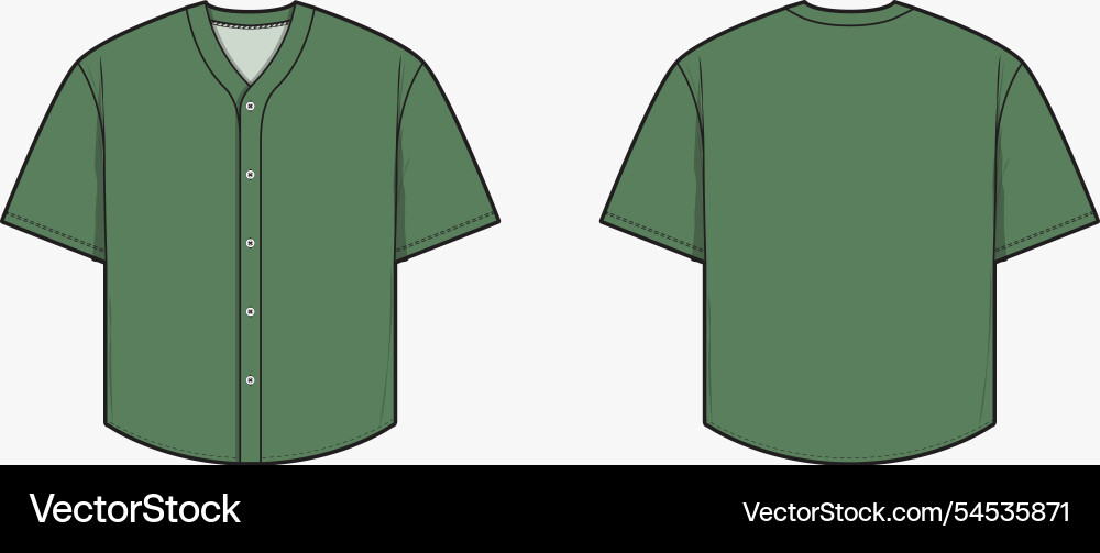 Baseball jersey sketch Royalty Free Vector Image
