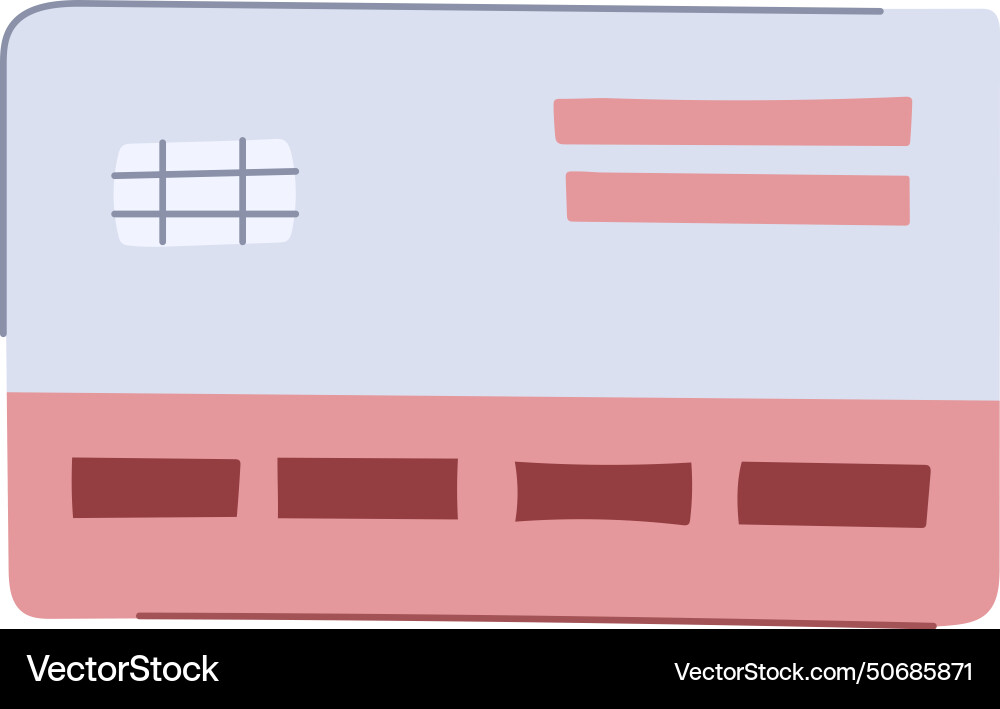 Hand credit card cartoon Royalty Free Vector Image