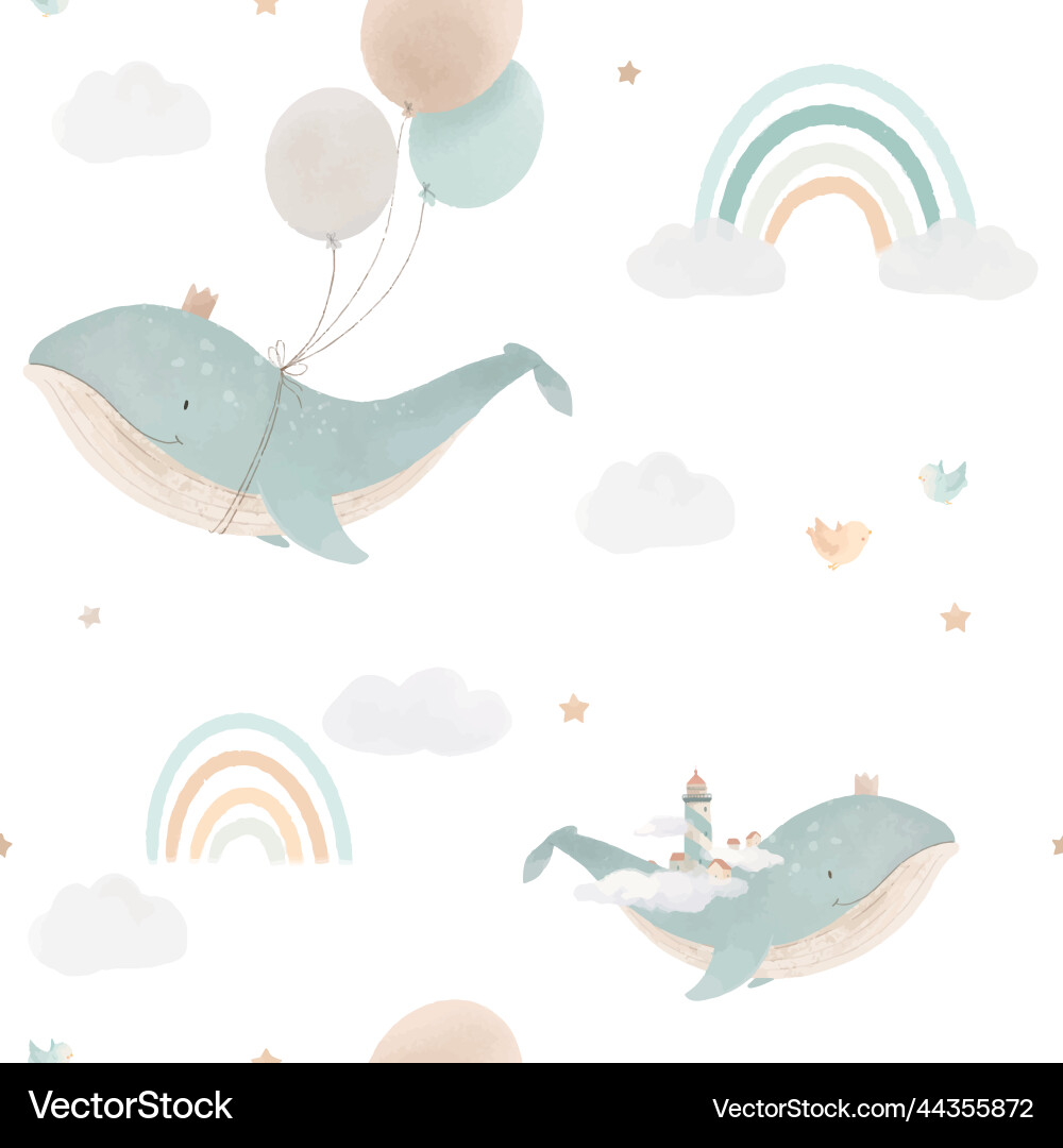 Beautiful children seamless pattern contain Vector Image