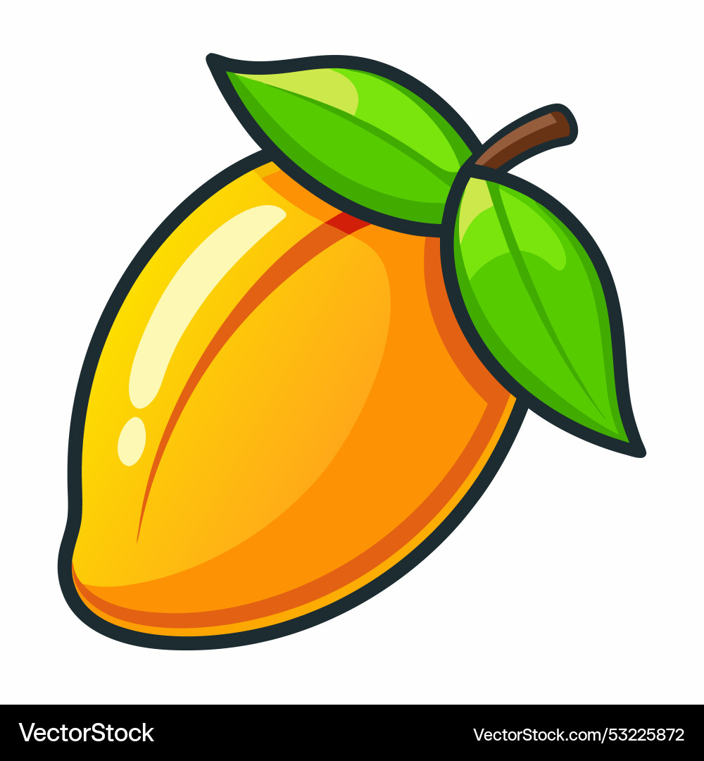 Isolated Mango Fruit Vector Royalty Free Vector Image