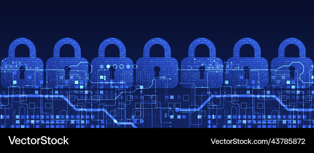 Padlock iconppersonal data security cyber Vector Image