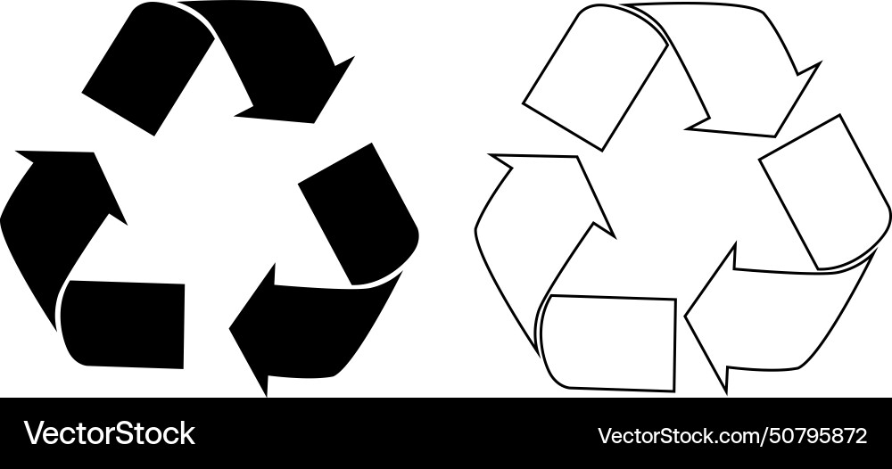 Recycle icon Royalty Free Vector Image - VectorStock