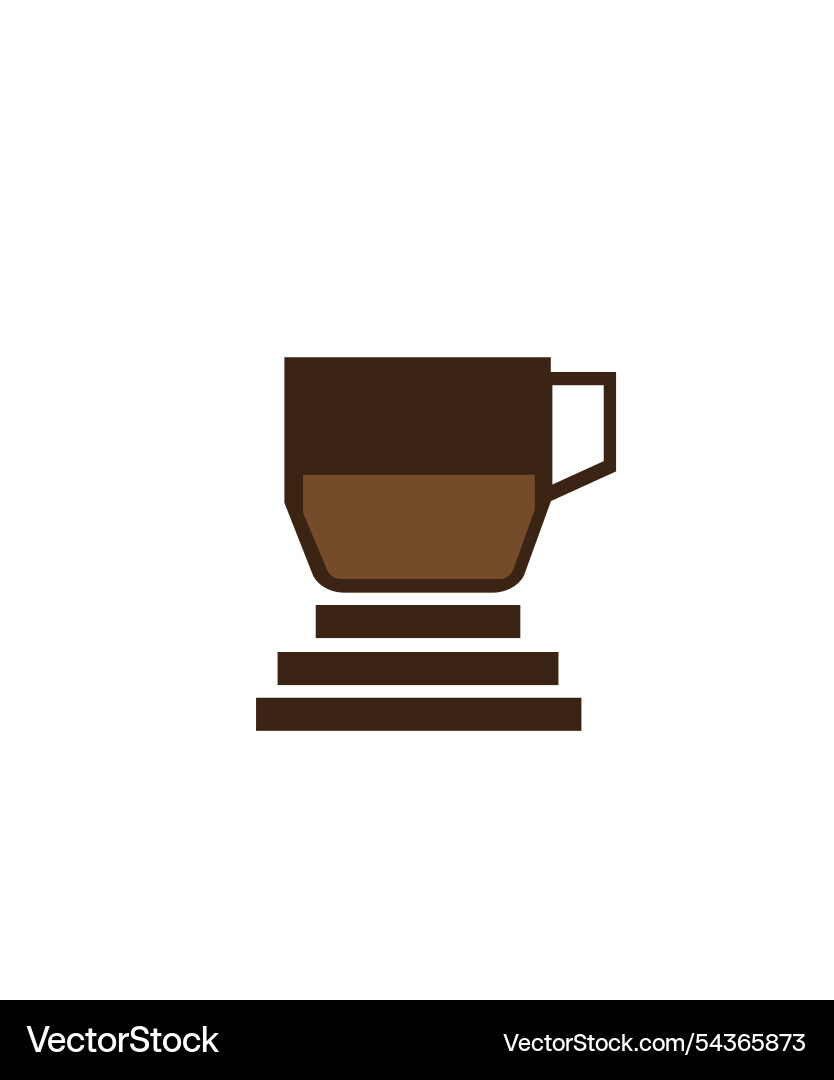 Coffee cafe logo coffee cup Royalty Free Vector Image