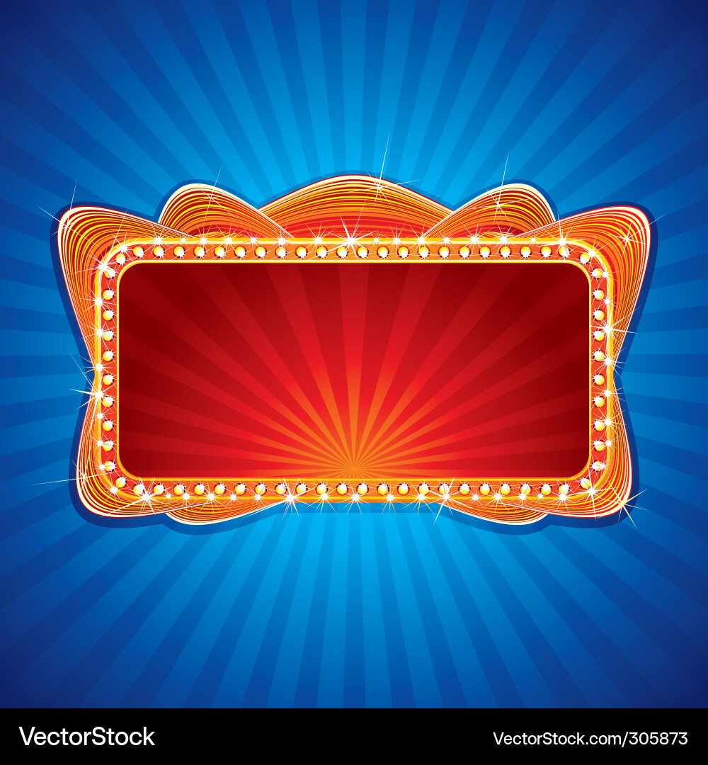 Neon Sign Frame Royalty Free Vector Image - VectorStock
