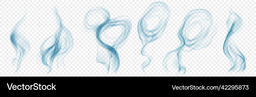 Smoke set Royalty Free Vector Image - VectorStock