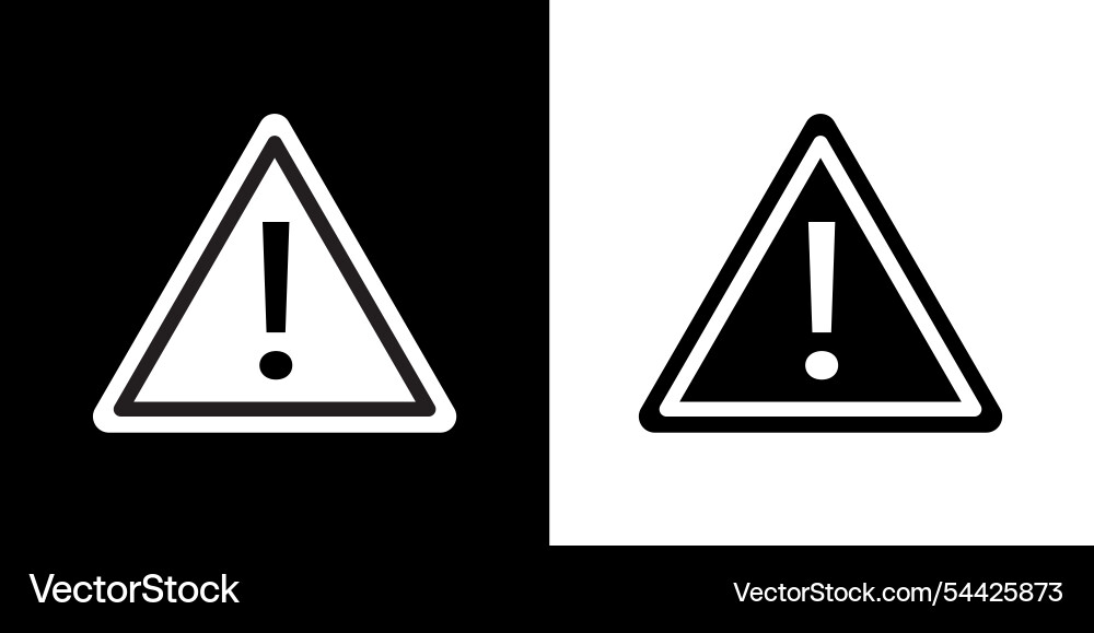 Warning attention sign Royalty Free Vector Image