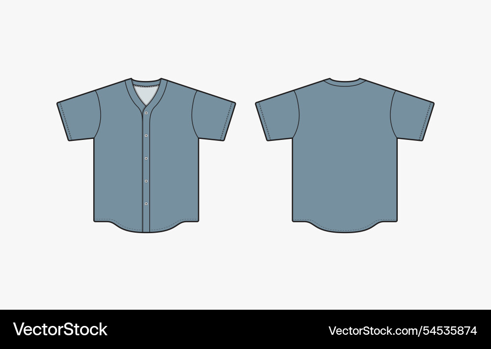 Baseball jersey sketch Royalty Free Vector Image