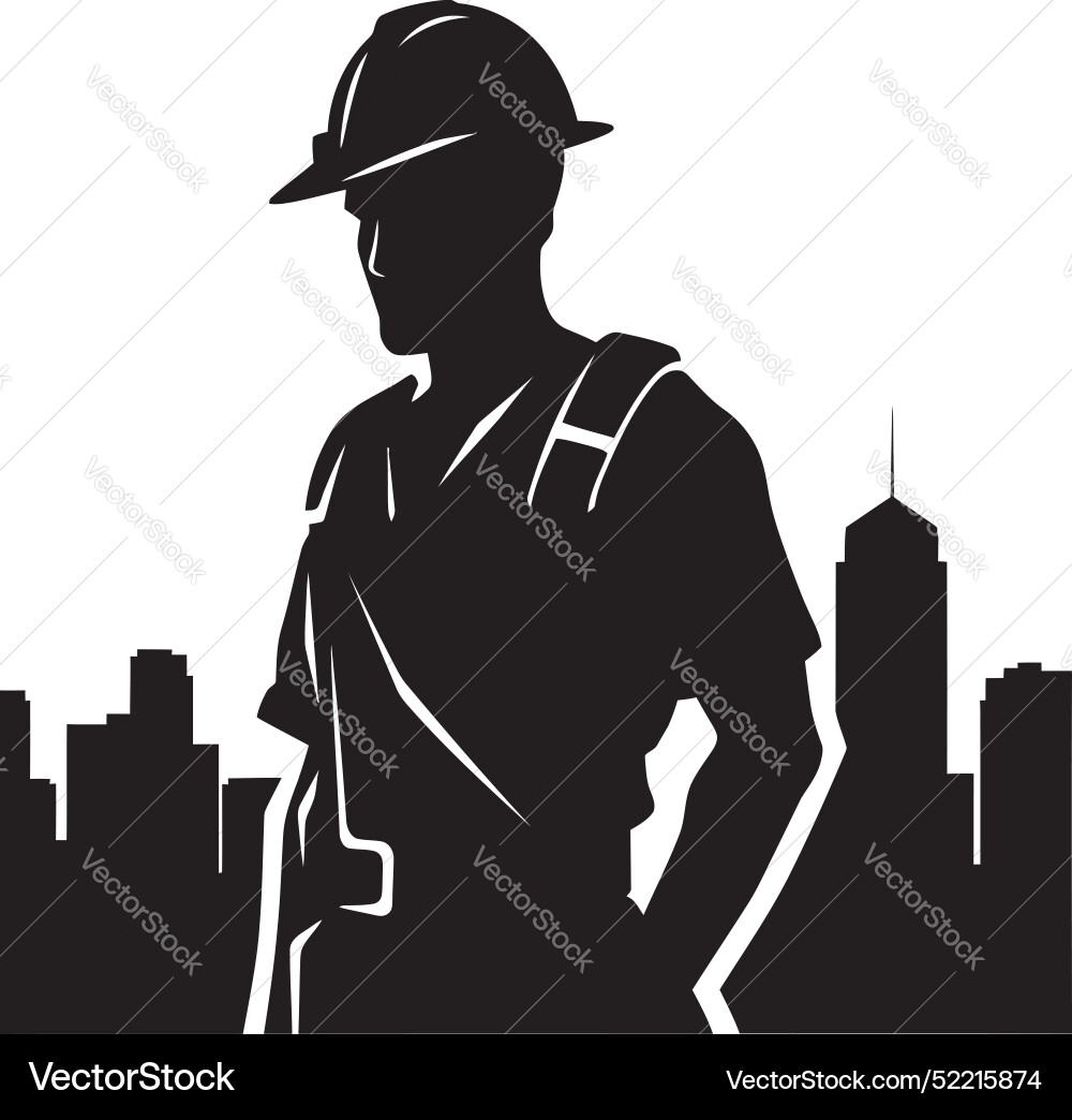 Builders vision black architect iconic emblem Vector Image