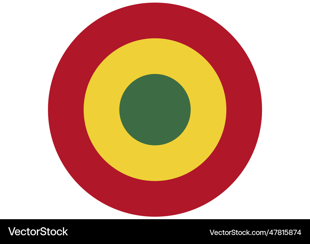 Ghana air force roundel Royalty Free Vector Image
