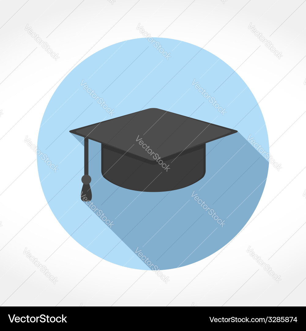 Graduation cap icon Royalty Free Vector Image - VectorStock