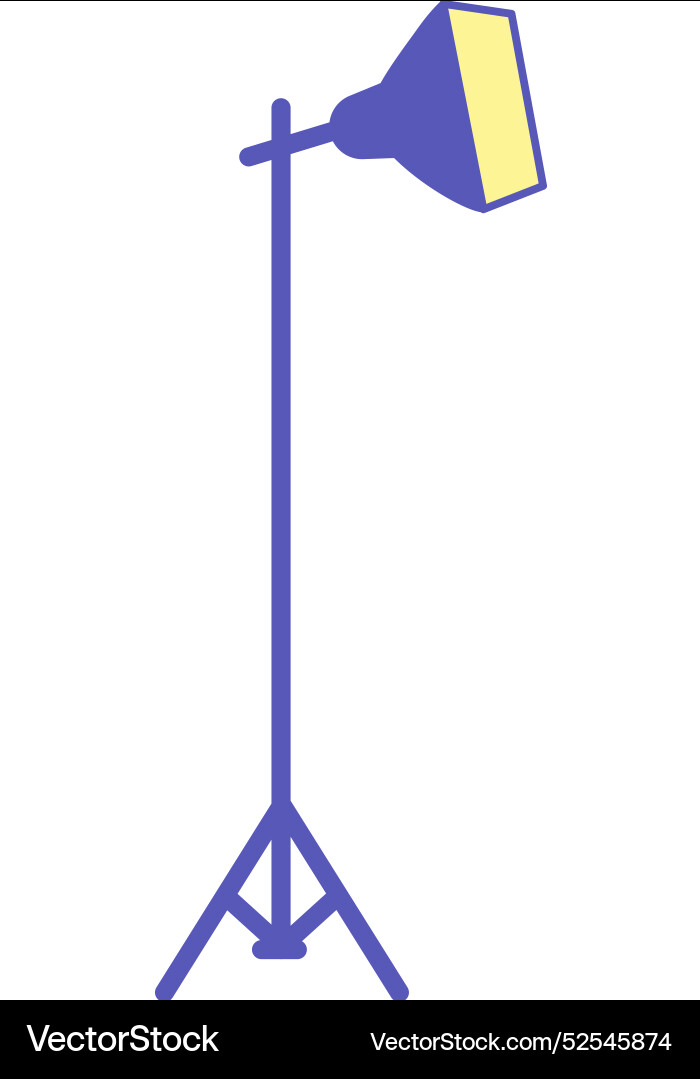 Stage light icon electric projector scene lamp Vector Image