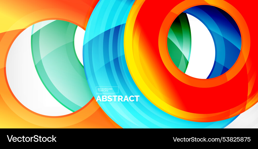 Circles round elements ring shapes premium Vector Image