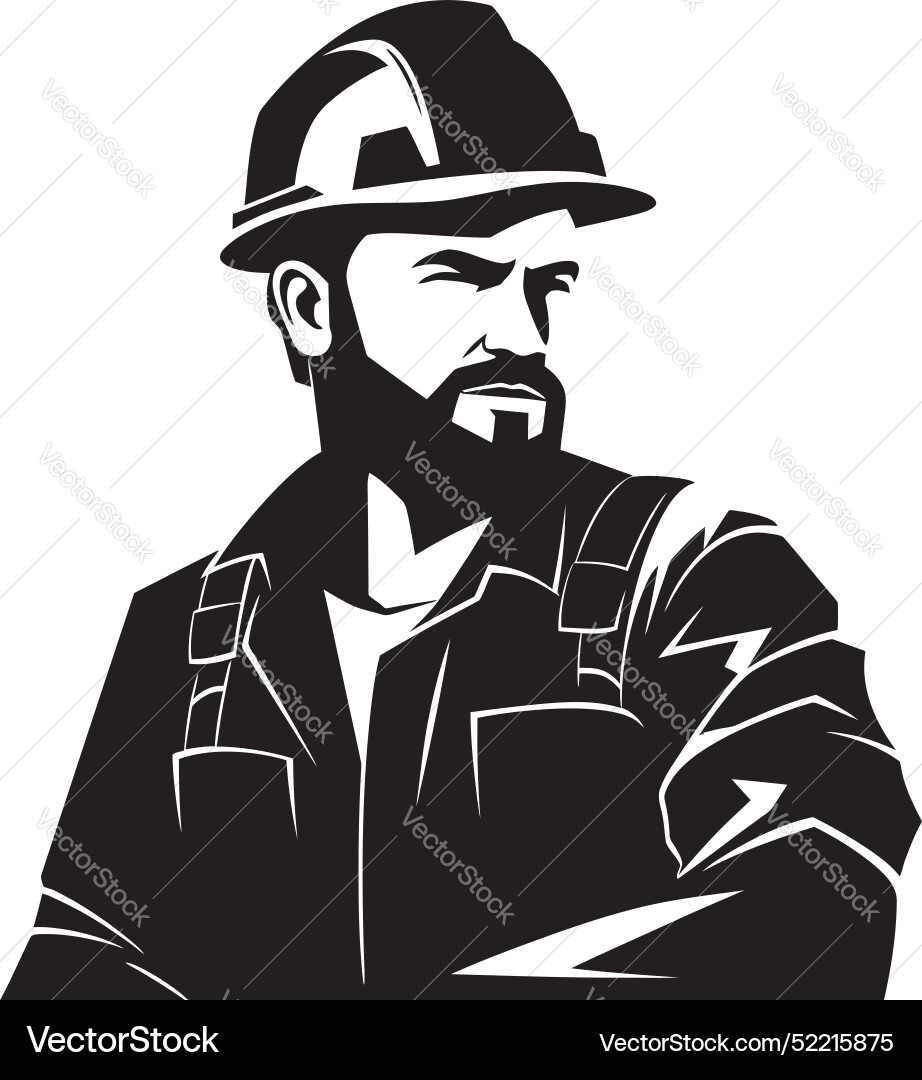 Constructive integrity architect icon in black Vector Image