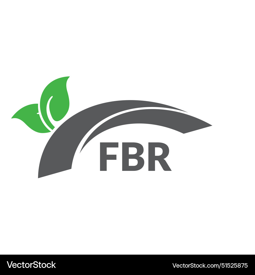 Fbr letter logo design on white background Vector Image