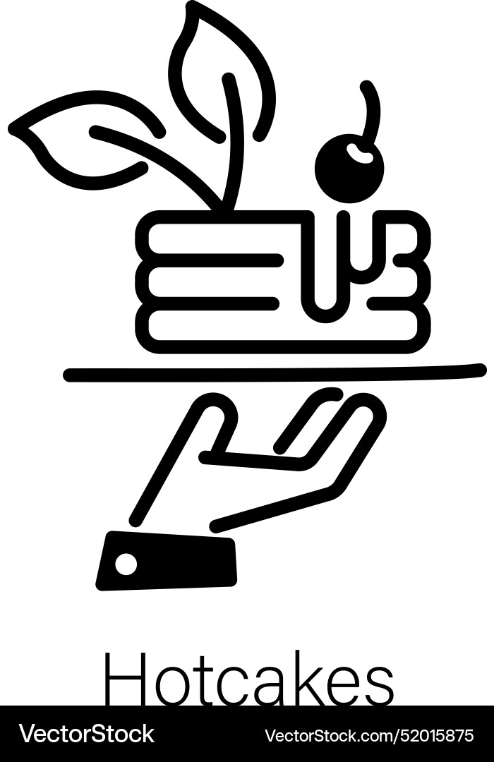 Hotcakes Royalty Free Vector Image - VectorStock