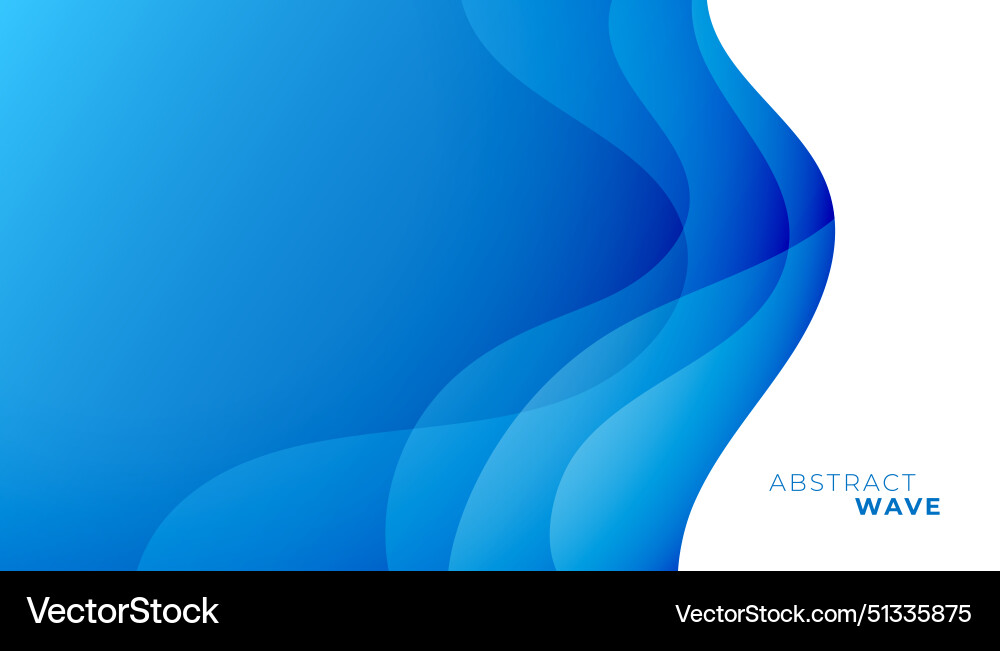 Modern blue wave with stripe layout for business Vector Image